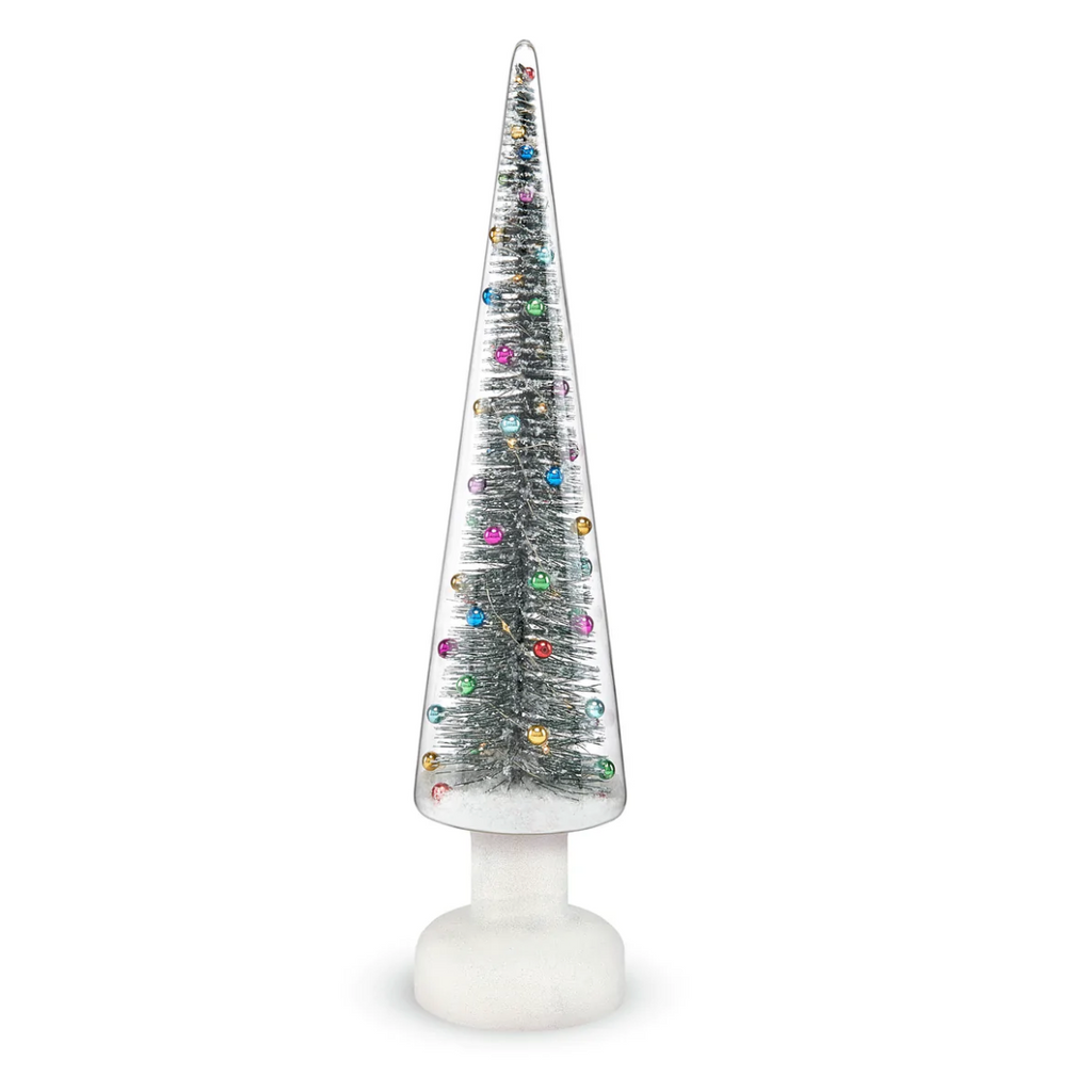MoMA LED Snowy Wonderland Glass Lighted Tree – The Westcott House