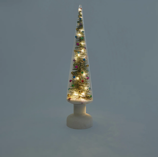 MoMA LED Snowy Wonderland Glass Lighted Tree – The Westcott House